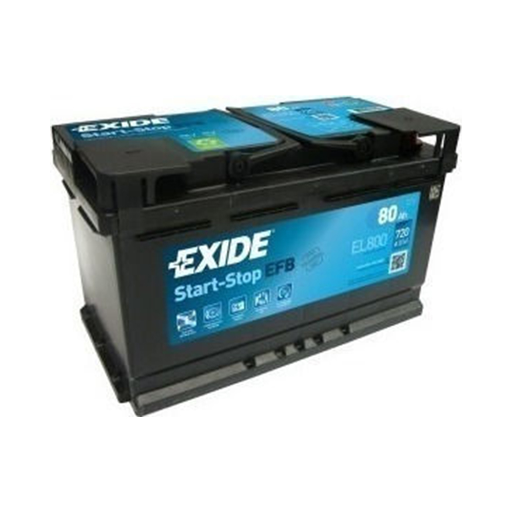 Exide ECM Start & Stop EL800 12V 80AH - Σταματόπουλος Μπαταρίες